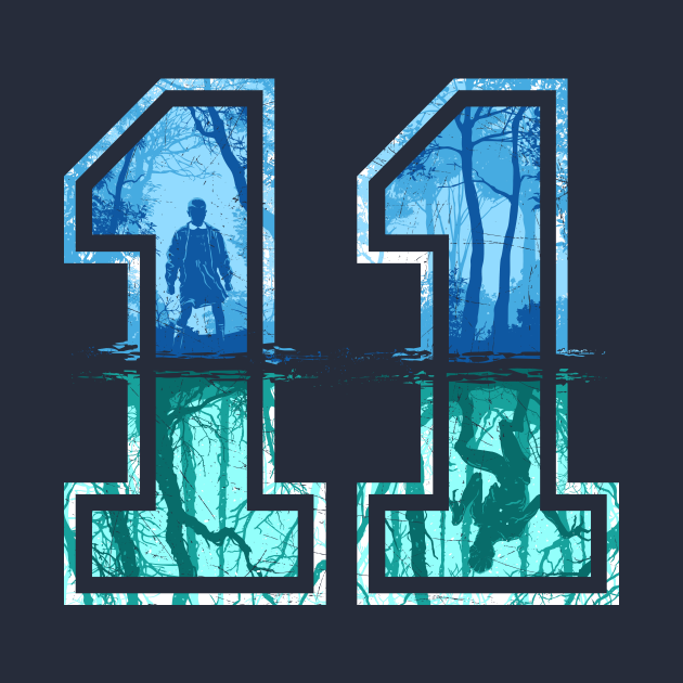 Strange Number 11 (blue) - Stranger Things - T-Shirt | TeePublic