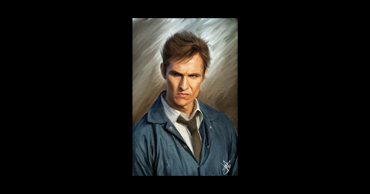 Rustin Cohle - Oil on Canvas Painting - Rustin Cohle - Magnet | TeePublic