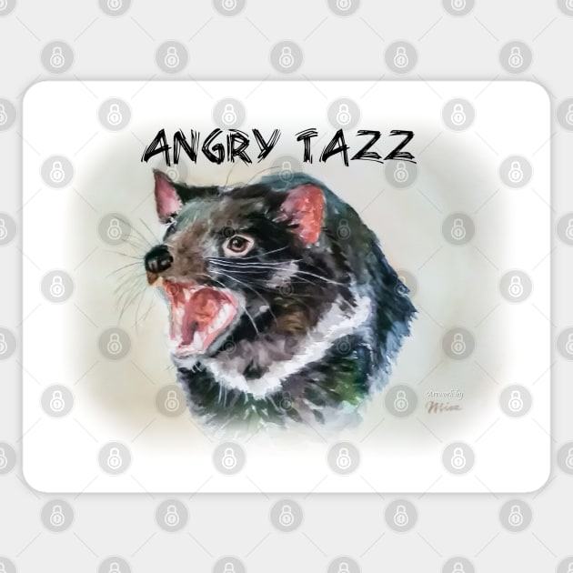 Angry TAZZ the Tazzy Devil - Angry Tazz - Sticker | TeePublic