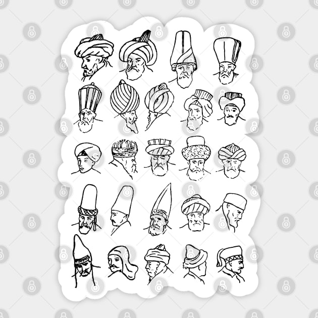 Ottoman Hats - Ottoman - Sticker | TeePublic