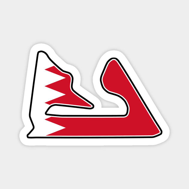 Bahrain International Circuit [flag] - Bahrain - Magnet | TeePublic
