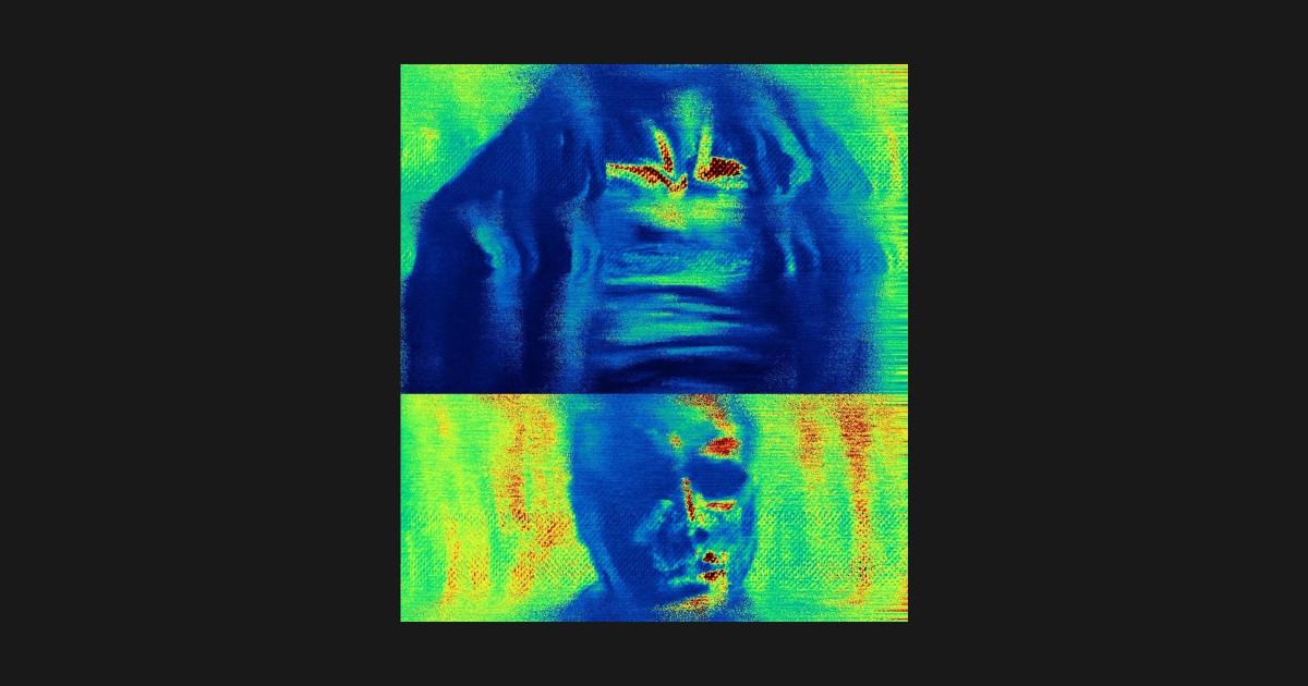 Abstract Heatmap of Human Form - Abstract Art Heatmap Digital Scan - T ...