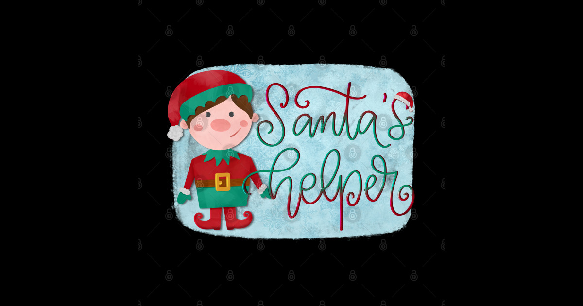 Santa Helper cute elf - Santas Helper Elves - Posters and Art Prints ...