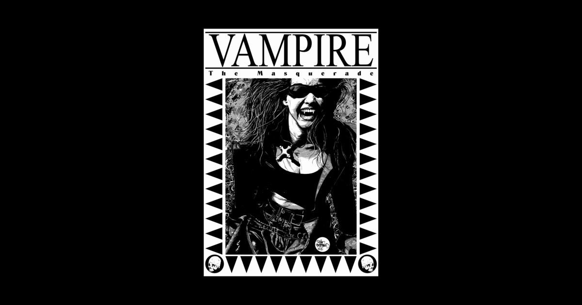 Retro Vampire The Masquerade Fitted - Retro Vampire The Masquerade ...