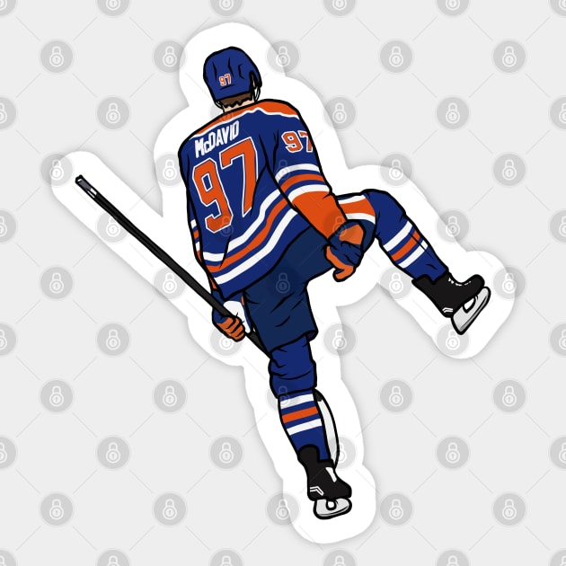 Connor McDavid Celebration - Connor Mcdavid - Sticker | TeePublic