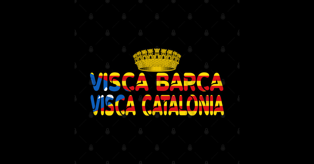 Visca Barca Visca Catalunya - Visca Barca Visca Catalunya - Sticker ...