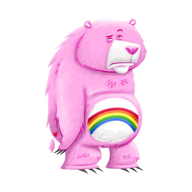 80s toys - Couldn't Care Less Bear - Funny - T-Shirt | TeePublic