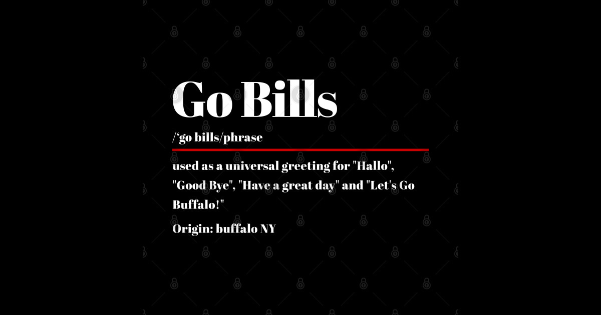 Go-Bills - Go Bills - Sticker | TeePublic