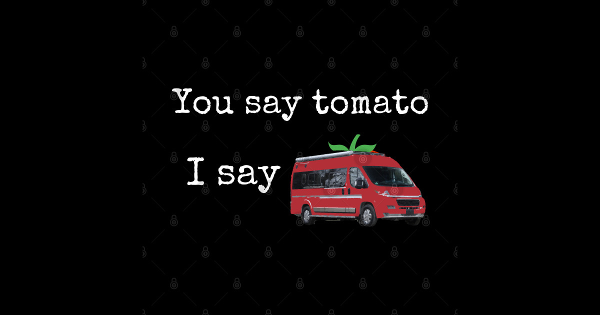 You say tomato, I say red camper van with a stem on top - Winnebego ...