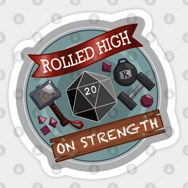 Strength Check! - Dnd - Sticker | TeePublic