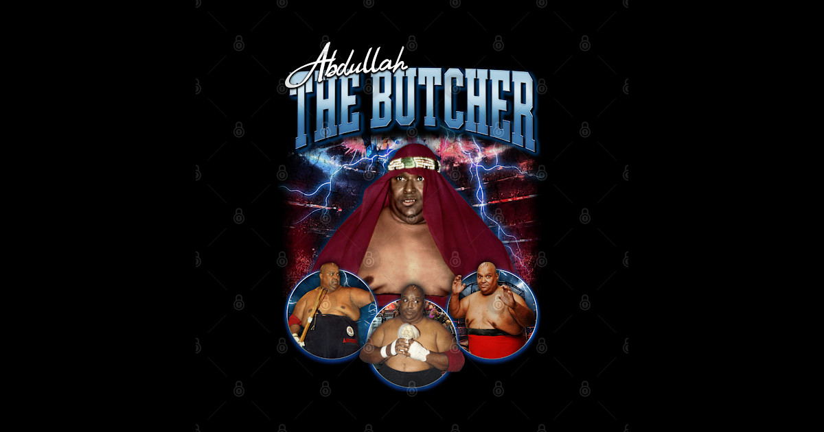 Abdullah The Butcher - Wrestler - Sticker | TeePublic