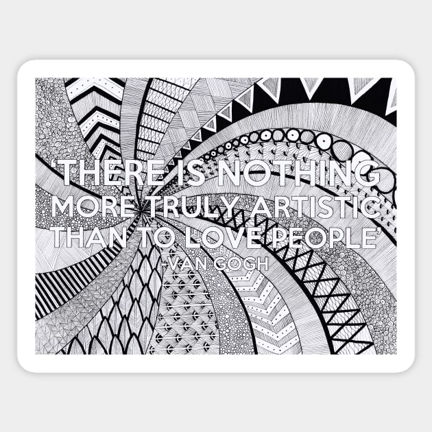 Zentangle Quote - Zentangle - Sticker | TeePublic