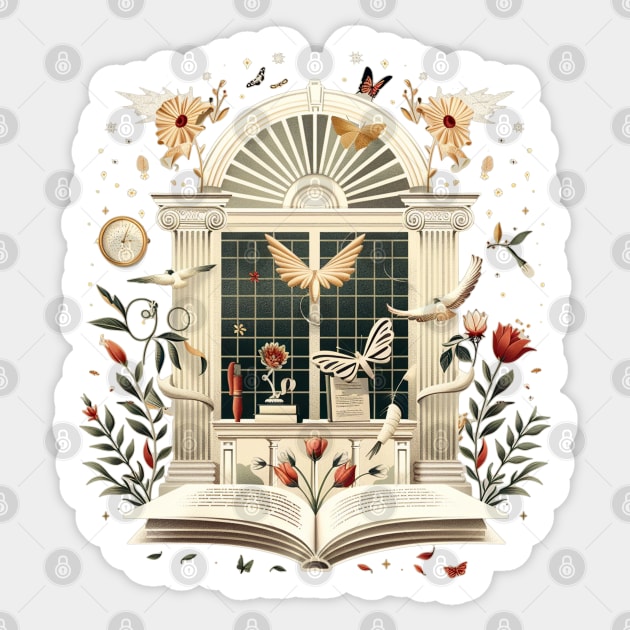 Light Academia Window - Light Academia - Sticker | TeePublic