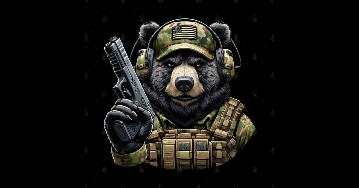 Tactical Bears - Tactical - Sticker | TeePublic
