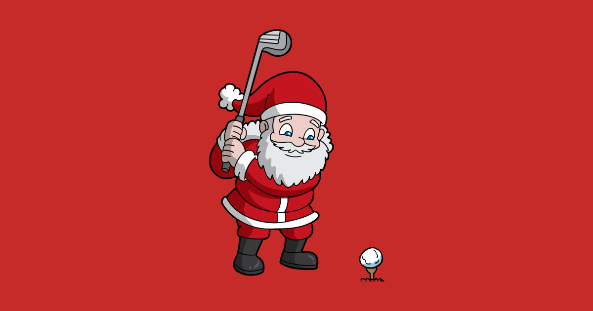 Christmas Santa Claus Golf - Santa Claus - T-Shirt | TeePublic