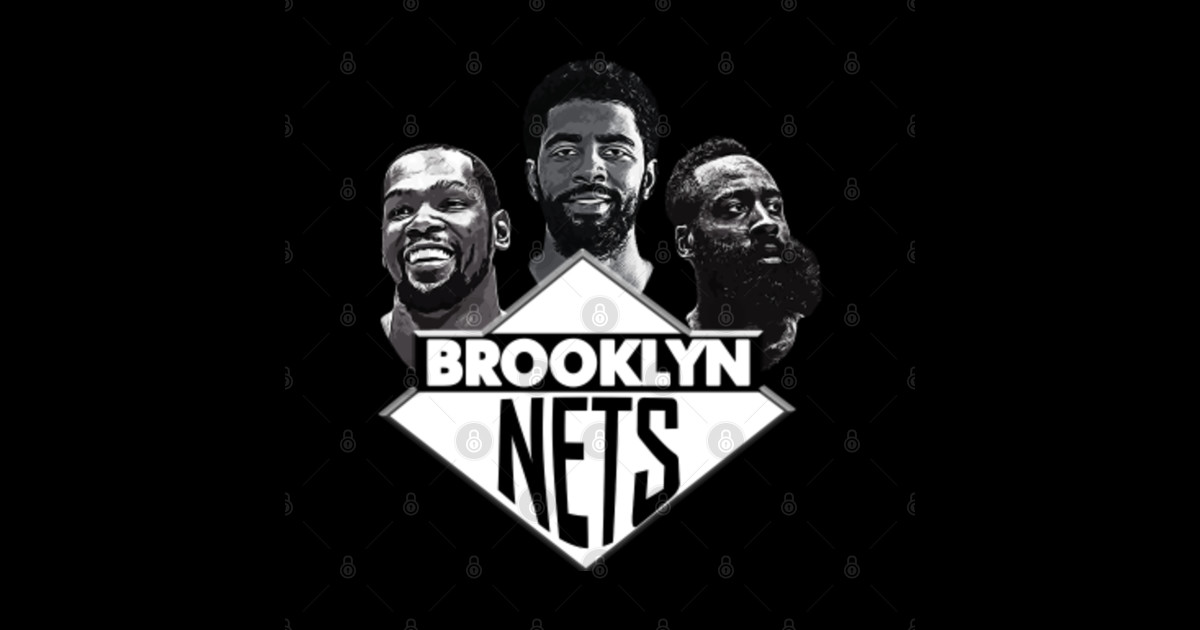 KD, Kyrie, and the Beard - Brooklyn Nets - Magnet | TeePublic