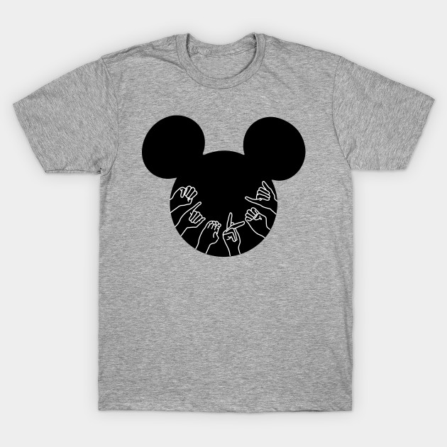 Mickey Mouse Head ASL Classic - Sign Language Disney - T-Shirt | TeePublic