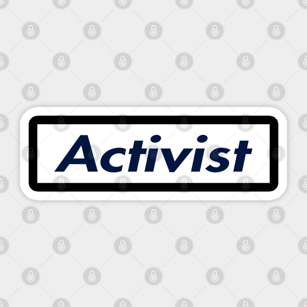 SUPER ACTIVIST LOGO - Activist - Sticker | TeePublic