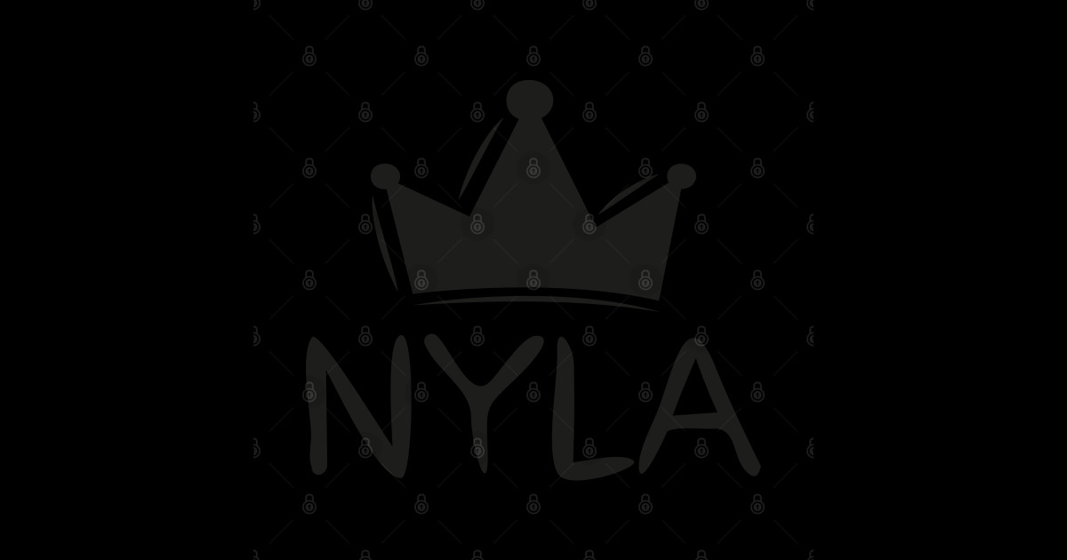 Nyla name, Sticker design. - Nyla - T-Shirt | TeePublic