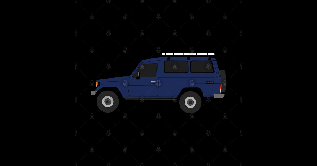 Land Cruiser HZJ75 with Roof Rack (machito) - Toyota - Posters and Art ...