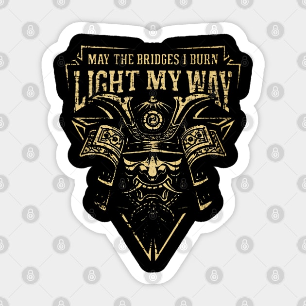Japanese Samurai Mask - Samurai - Sticker | TeePublic