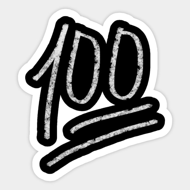 100% Winner Design - 100 Percent - Sticker | TeePublic