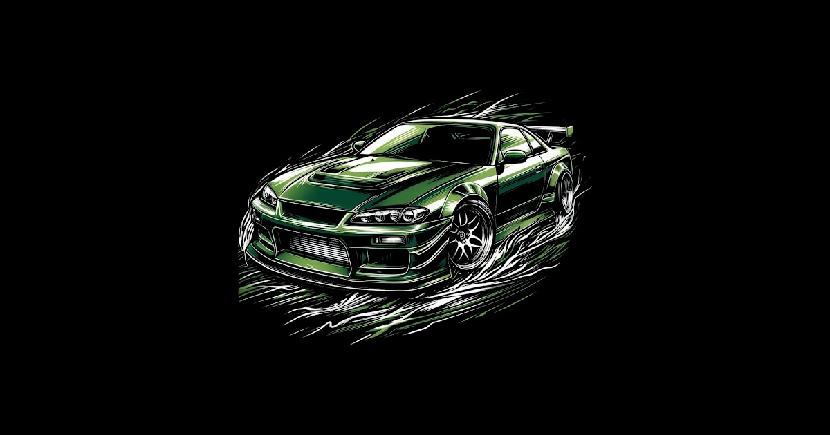 Nissan Silvia S15 Design - S15 - Sticker | TeePublic