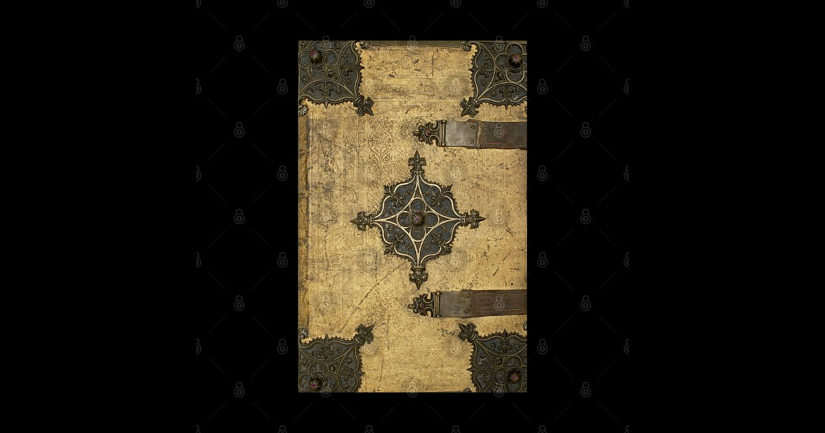 Rustic Medieval Book Cover Design - Old Rustic Leather Look - Posters ...
