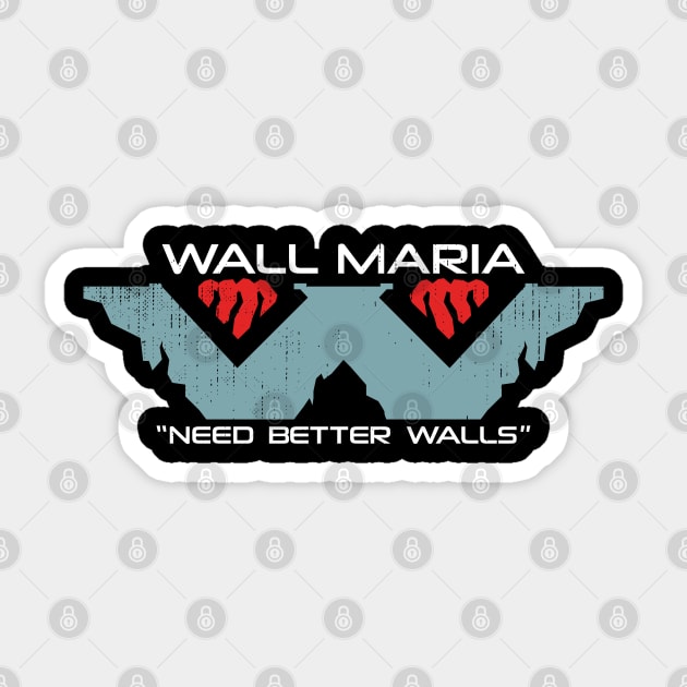 anime wall parody - Anime Wall - Sticker | TeePublic