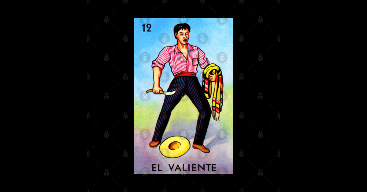 El Valiente Loteria Mexicana - El Valiente Loteria Mexicana - Sticker ...