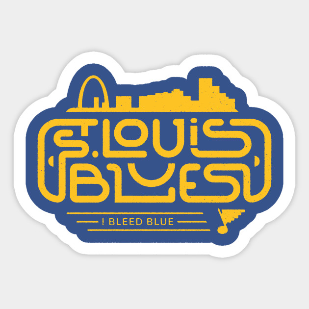 Bleed Blue - Stl Blues - Sticker | TeePublic