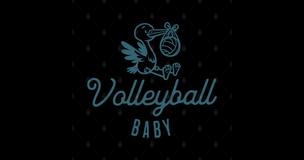Volleyball Baby - Volleyball Baby Gift - Sticker | TeePublic