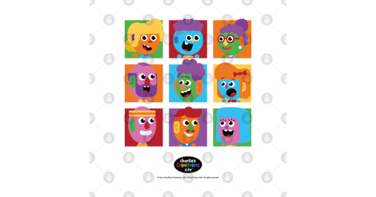 Charlie's Colorforms City Silly faces - Charlies Colorforms City ...