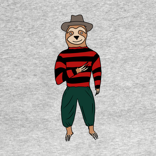 Sloth horror - Horror Movie Fan - T-Shirt | TeePublic