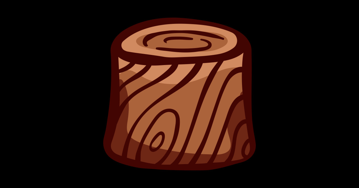 Log Of Wood Drawing - Log - Sticker | TeePublic