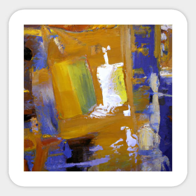 Confused - Abstract Art - Abstract Art - Sticker | TeePublic