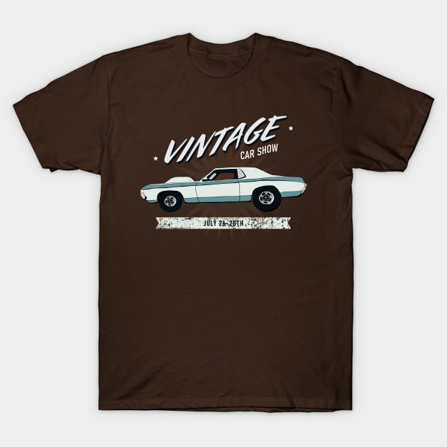 Vintage Car Show - Car - T-Shirt | TeePublic