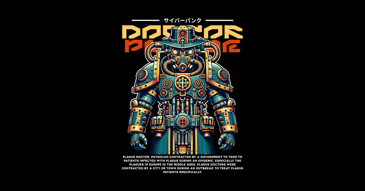 doctor plague mecha robot machine - Doctor Plague - Sticker | TeePublic