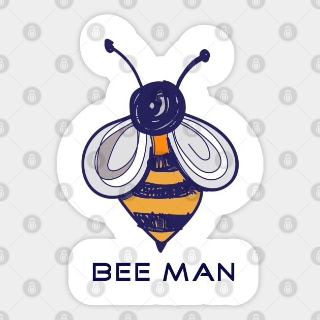 Cute, Fun Bee Man Design with Kawaii Bee - Bee Man Kawaii Honeybee ...