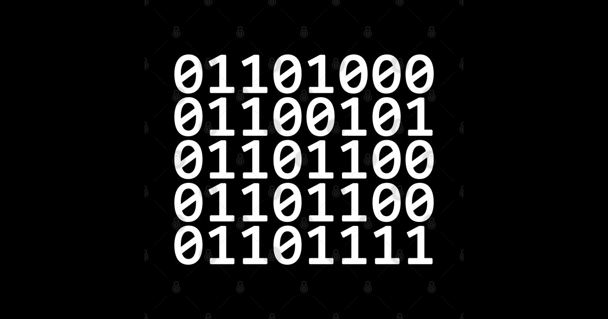 My second language is binary - Binary Code - Sticker | TeePublic