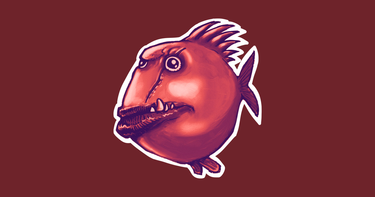 bad guy scarface ugly fish funny cartoon - Ugly Fish - T-Shirt | TeePublic