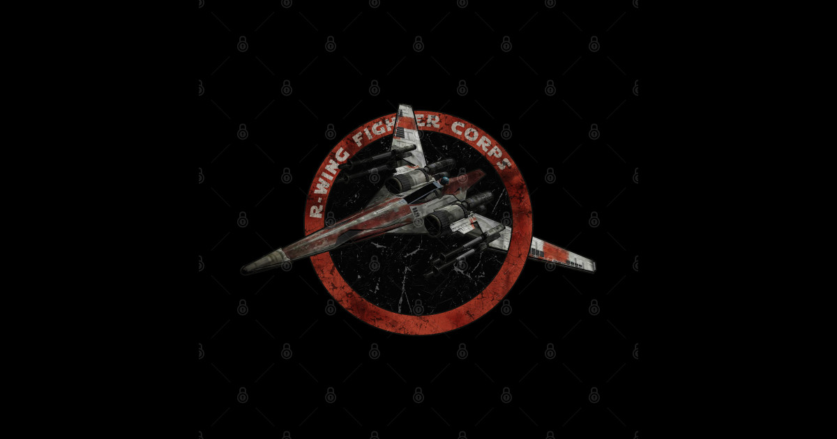 R - WING FIGHTER CORPS - Star Wars - Sticker | TeePublic