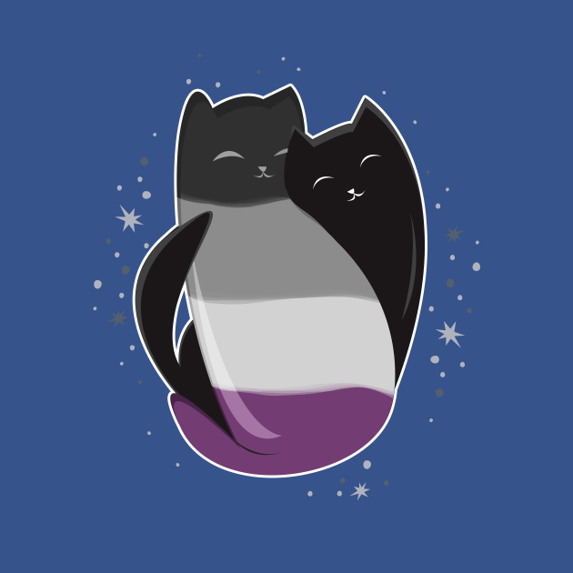 Asexual Cat Lgbt Pride Flag Asexual T Shirt Teepublic