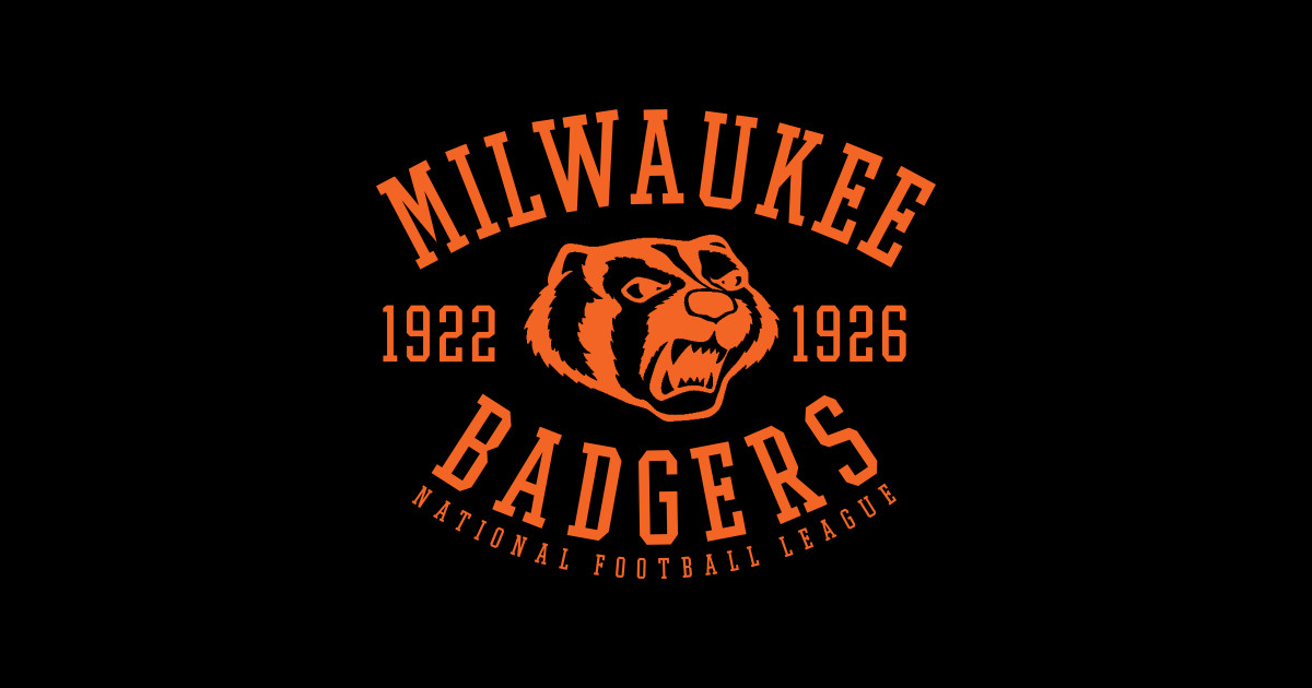 Milwaukee Badgers Football - Defunct Football Teams - Sticker | TeePublic