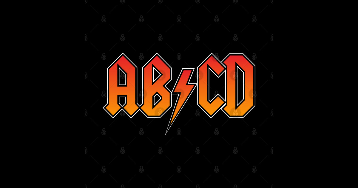 ABCD Logo - Band Merch - Sticker | TeePublic