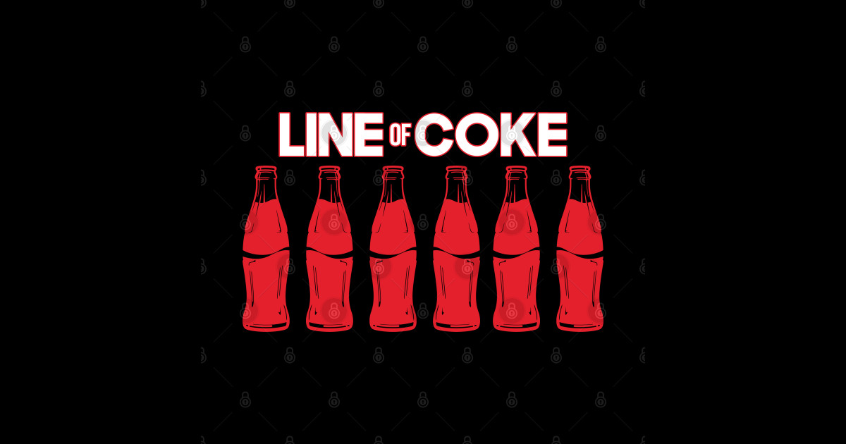 Line Of Coke - Funny - Sticker | TeePublic