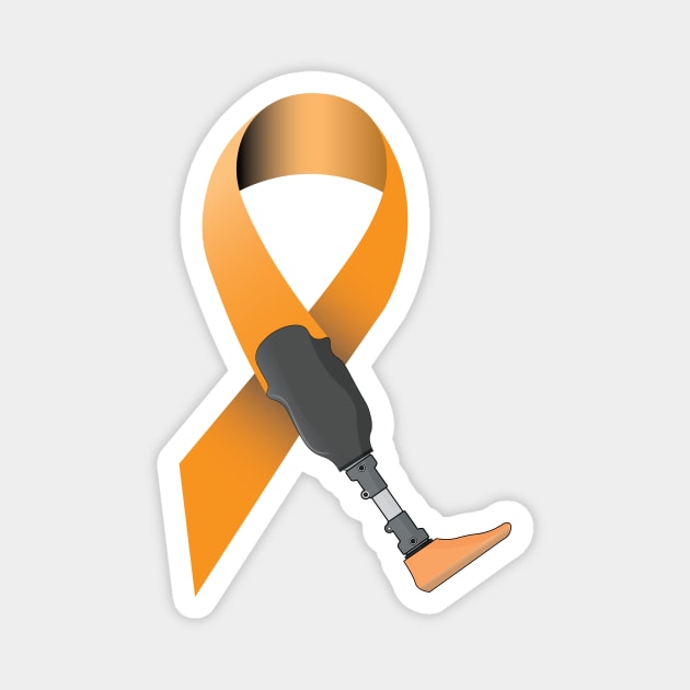 Amputee Awareness Ribbon - Amputee - Magnet | TeePublic