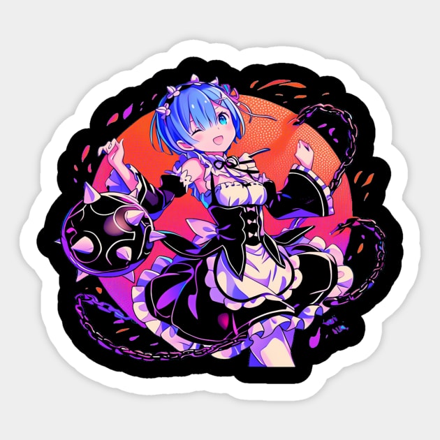 Rem - Re Zero - Re Zero - Sticker | TeePublic
