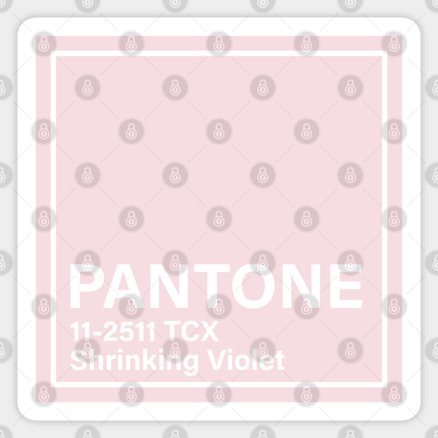pantone 11-2511 TCX Shrinking Violet - Pantone Color - Sticker | TeePublic