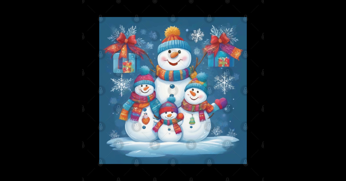 Festive family Christmas - Christmas - Sticker | TeePublic